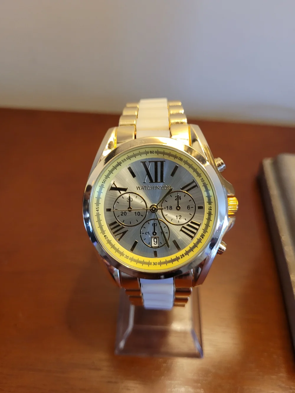 Accessories | Brand New Yellow Gold Chronograph Style Womens Watch ...